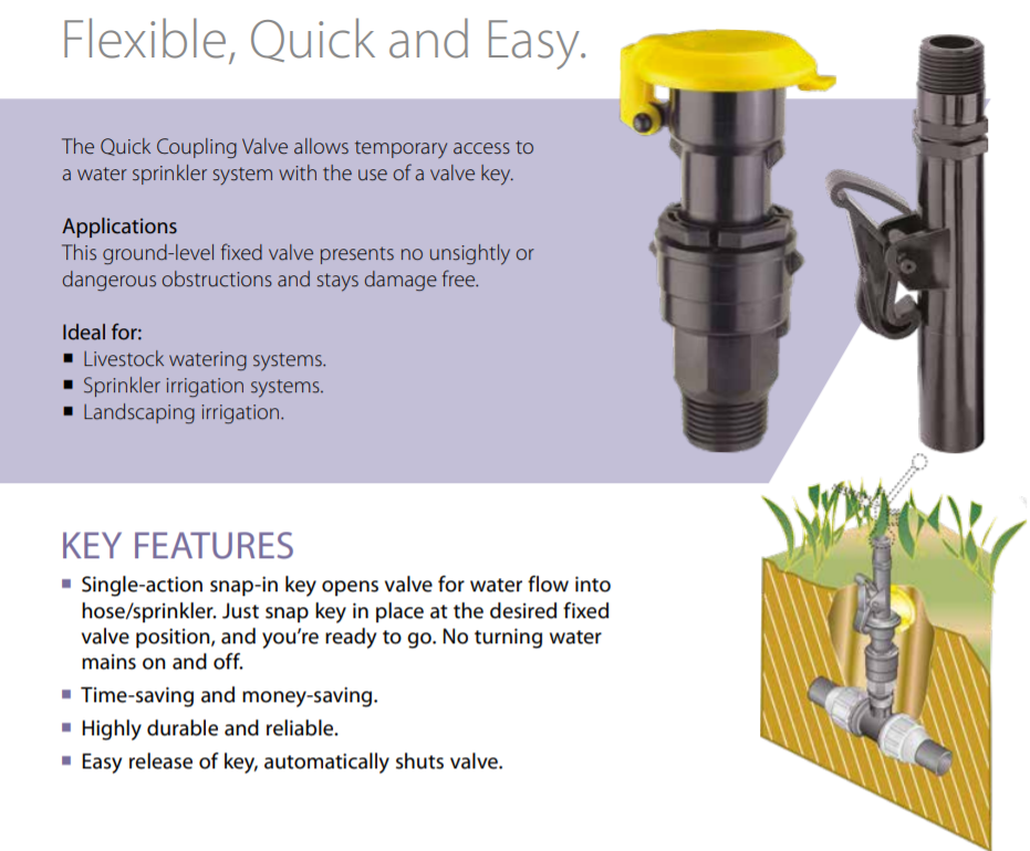 Plasson Quick Coupling Valve & Key 3039 | Drainage Shop