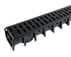 SABdrain Shallow Channel x 1m A15 Plastic Grate | Drainage Shop