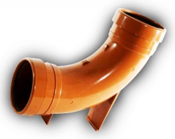 110mm 87.5° Double Socket Rest Bend Extended Foot | Drainage Shop