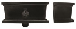 Alutec Tudor Ornamental Hopper Heritage Black | Drainage Shop