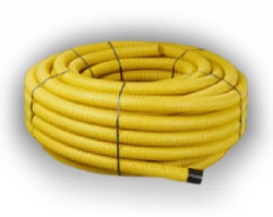 100mm Yellow Perforated Gas Duct x 25m coil | Drainage Shop