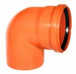 110mm 87° Single Socket Elbow | Drainage Shop