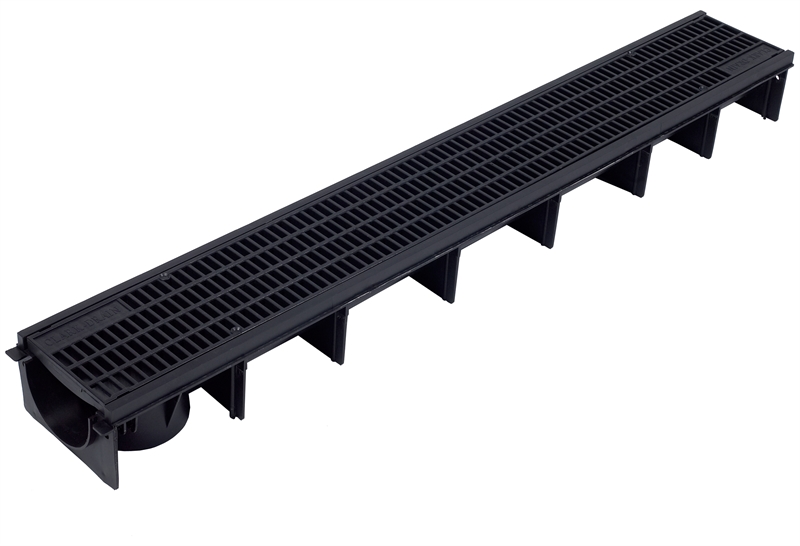 Shallow Channel Drain x 1m Plastic Grid CLKS 410/128