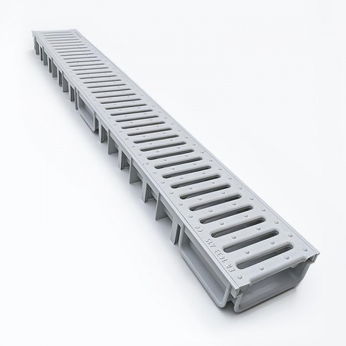 4All Shallow Channel x 1m Grey | Drainage Shop