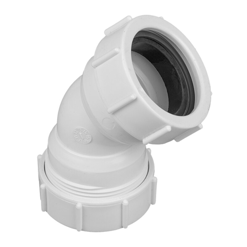 50mm Waste Compression Elbow 45⁰ | Drainage Shop