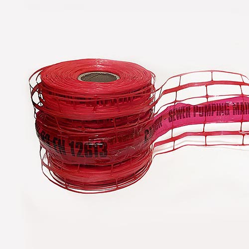 Sewer Pumping Main Detectable Warning Mesh 200mm X 100m