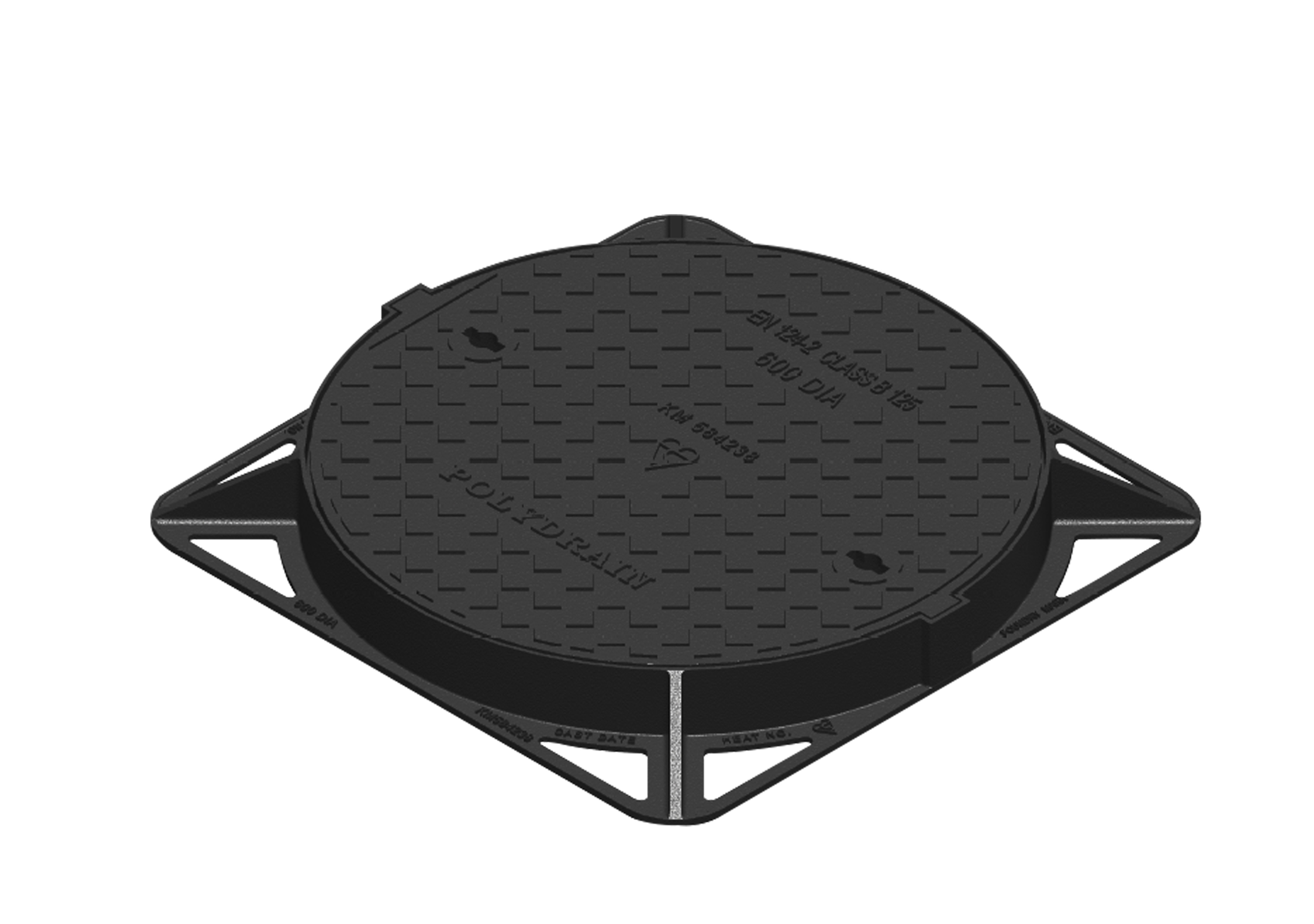 600mm Dia B125 Ductile Iron Cover & Frame | Drainage Shop