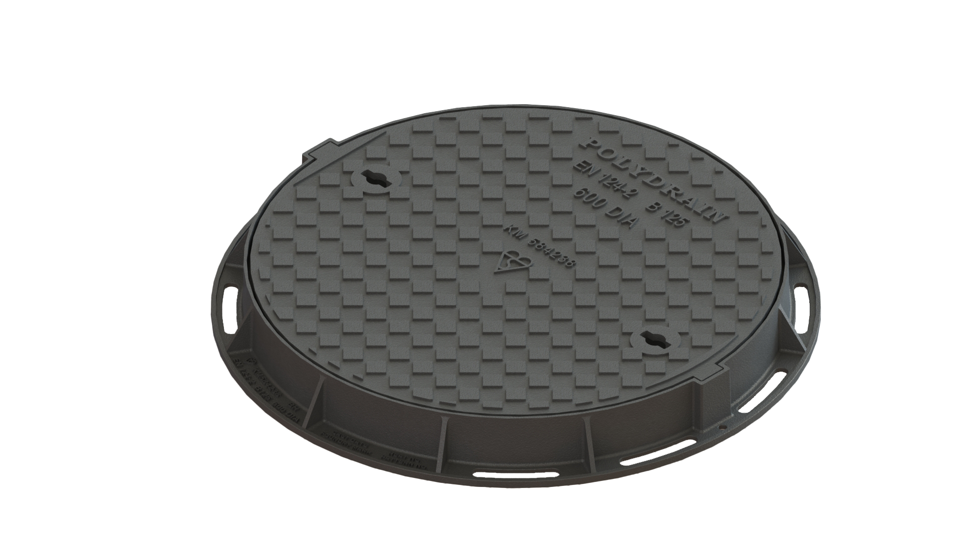 600mm Dia B125 Ductile Iron Cover & Frame
