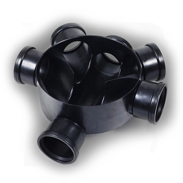 320mm Diameter Chamber Base 4 side inlets | Drainage Shop