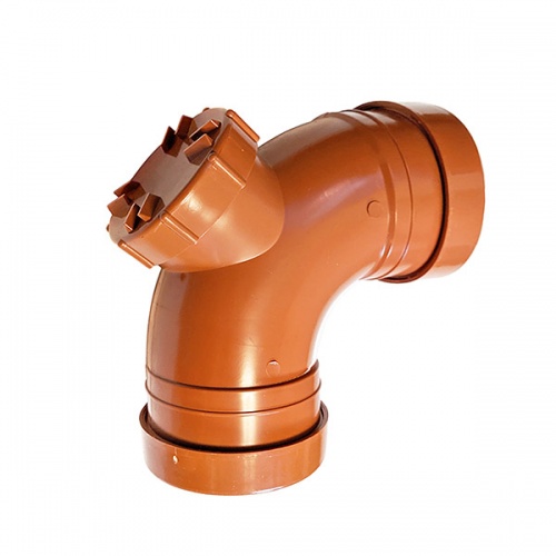 110mm 90Â° Screwed Access Bend | Drainage Shop