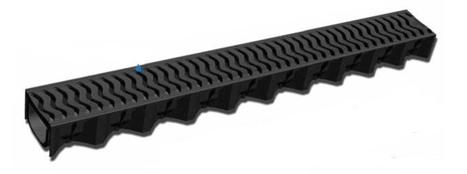 Shallow Polydrain Channel x 1m HDPE Grid | Drainage Shop