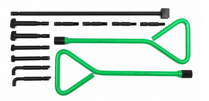 Universal Manhole Key Kit with Interchangeable Ends 20" (2 keys ...