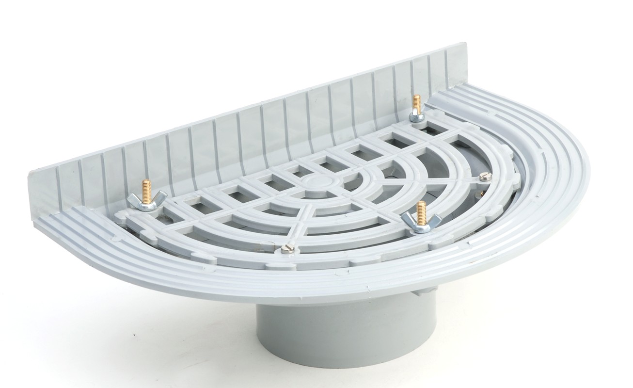 110mm Balcony Outlet Spigot Tail - RV196 - Grey | Drainage Shop